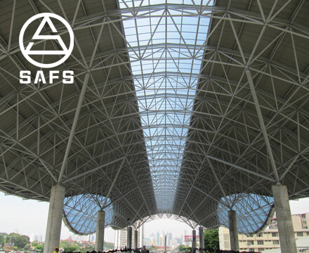 Modern High Space Strong Wind Resistant Prefab Steel Structure Space ...