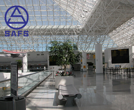 Modern High Space Strong Wind Resistant Prefab Steel Structure Space ...