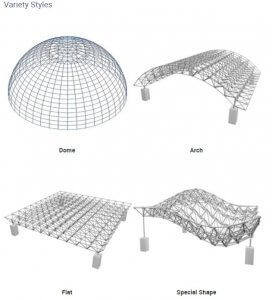 What is the connection between the space frame structure and the space ...