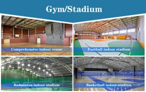 Portal Steel Structure Indoor Gymnasium