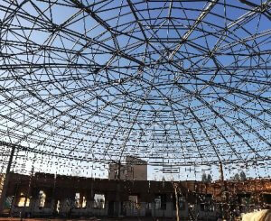 Force analysis of space frame installation