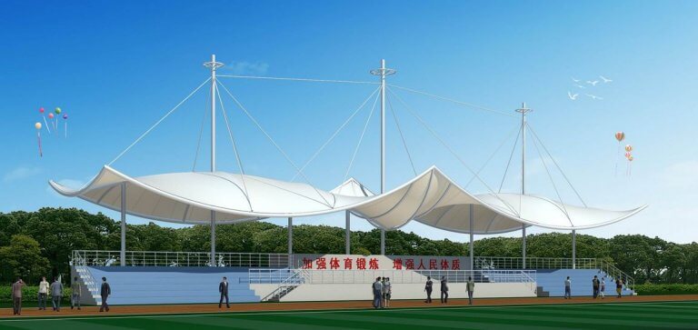 Advantages of membrane structure stands